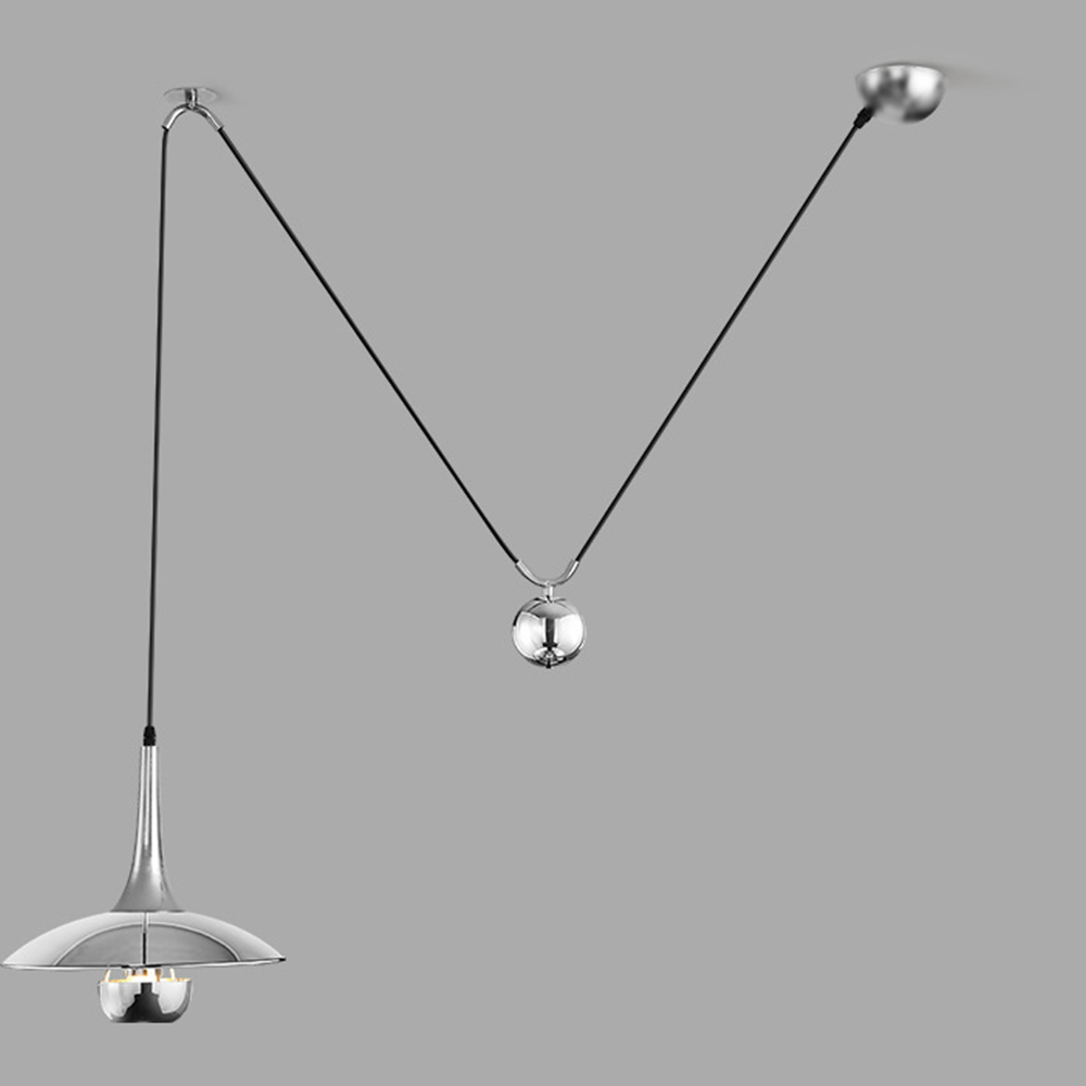 Modern Bauhaus UFO Shape Adjustable Lifting Pendant Light