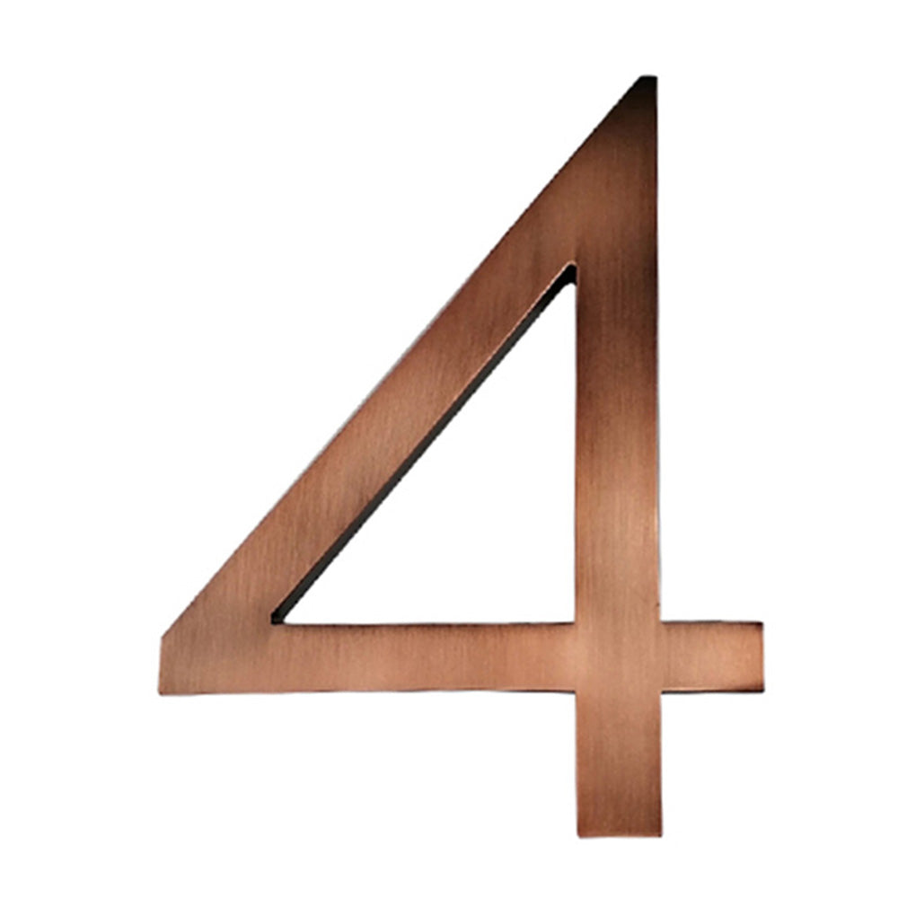 Bronze Floating Aluminum Modern House Numbers